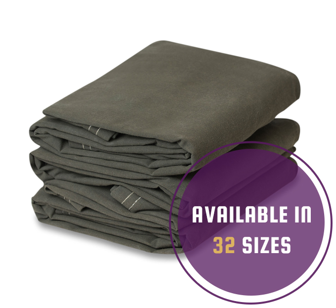 Fire Retardant Tarp - Canvas Tarps - 16oz - Olive Drab